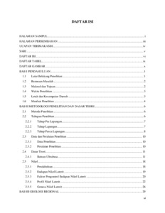 GEOLOGI DAN KONTROL BATUAN DASAR TERHADAP KUALITAS ENDAPAN NIKEL LATERIT DI TAMBANG TENGAH ...